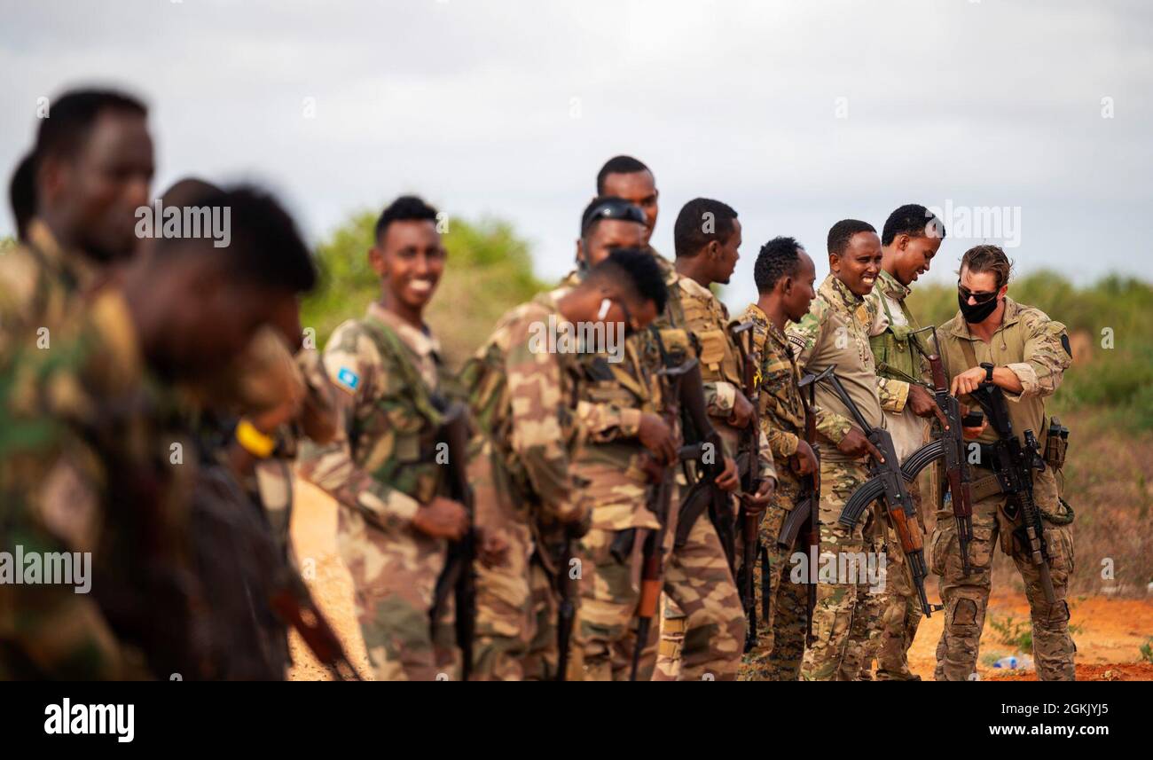 U.S. forces host a range day with the Danab Brigade in Somalia, May 9 ...