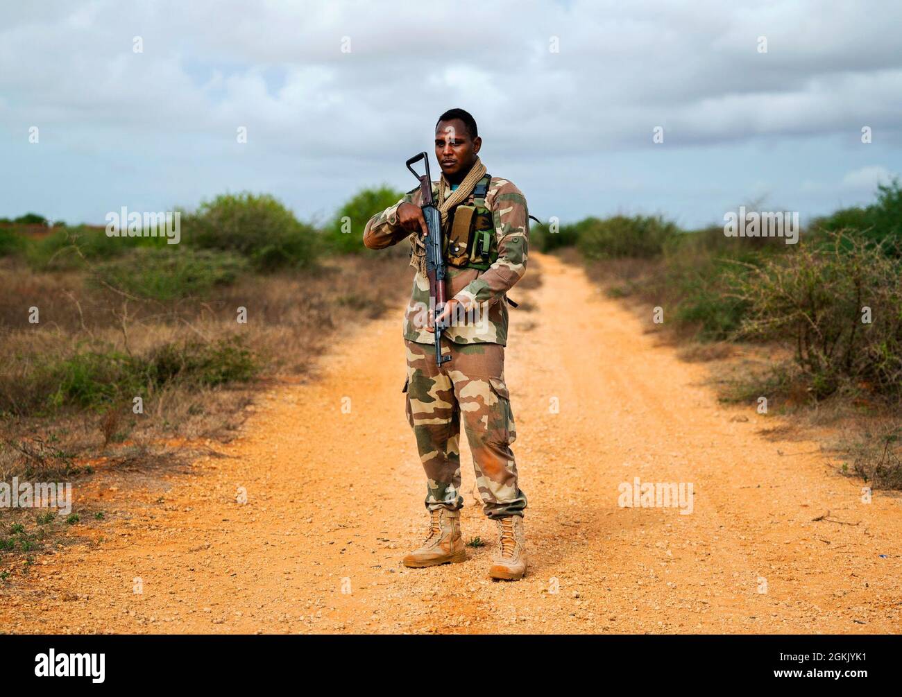 U.S. forces host a range day with the Danab Brigade in Somalia, May 9 ...