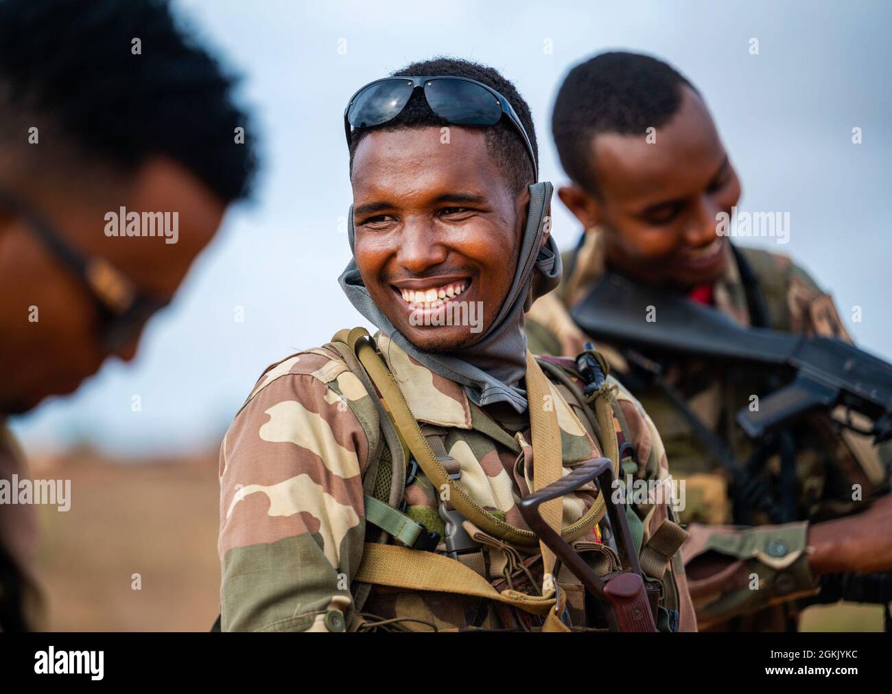 U.S. forces host a range day with the Danab Brigade in Somalia, May 9 ...