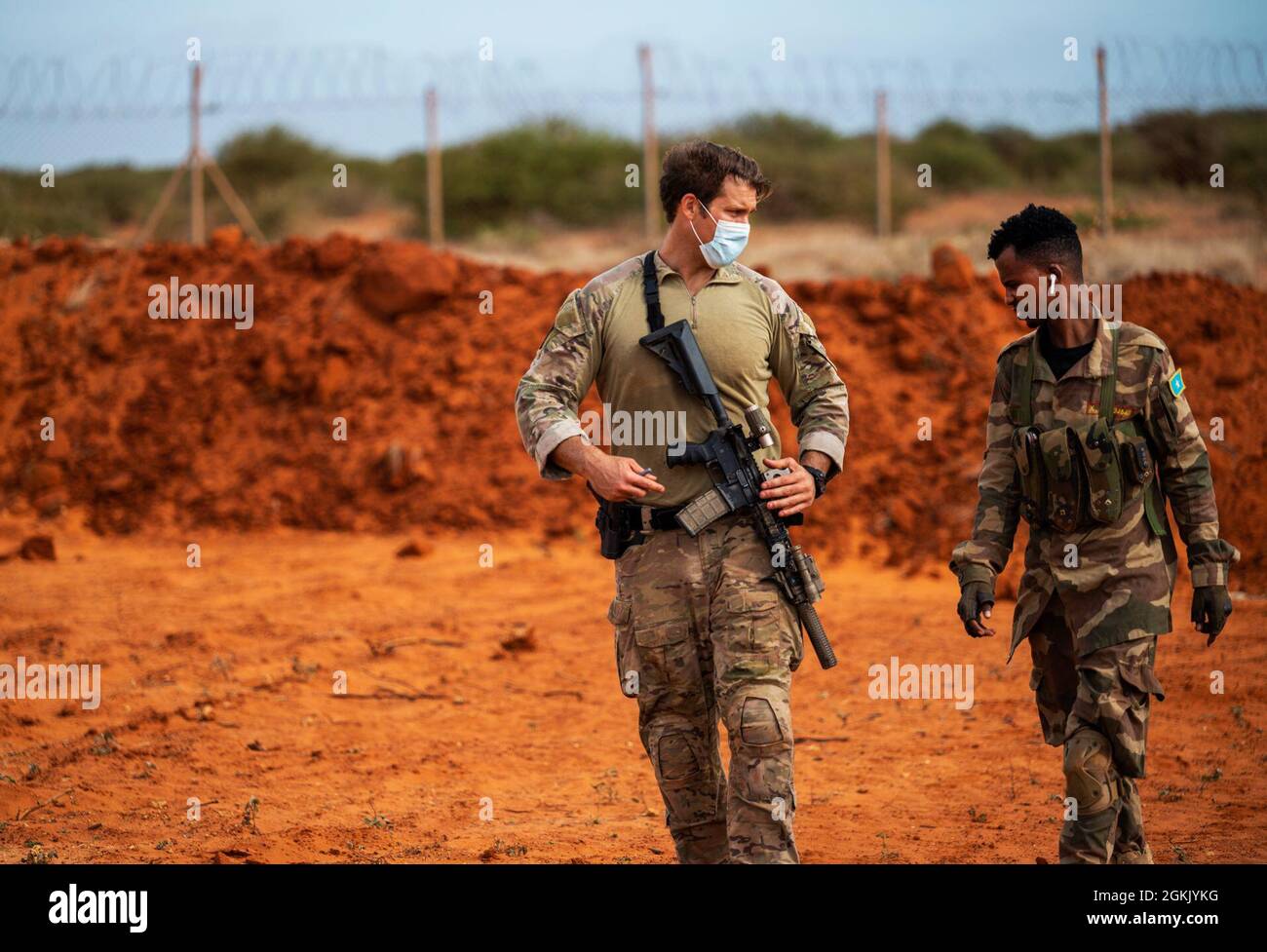 U.S. forces host a range day with the Danab Brigade in Somalia, May 9 ...