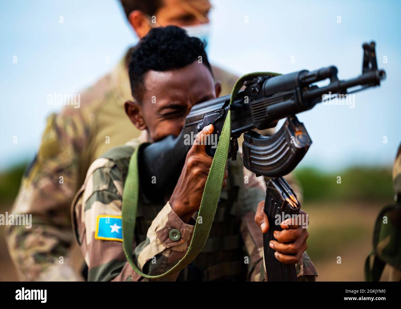 U.S. forces host a range day with the Danab Brigade in Somalia, May 9 ...