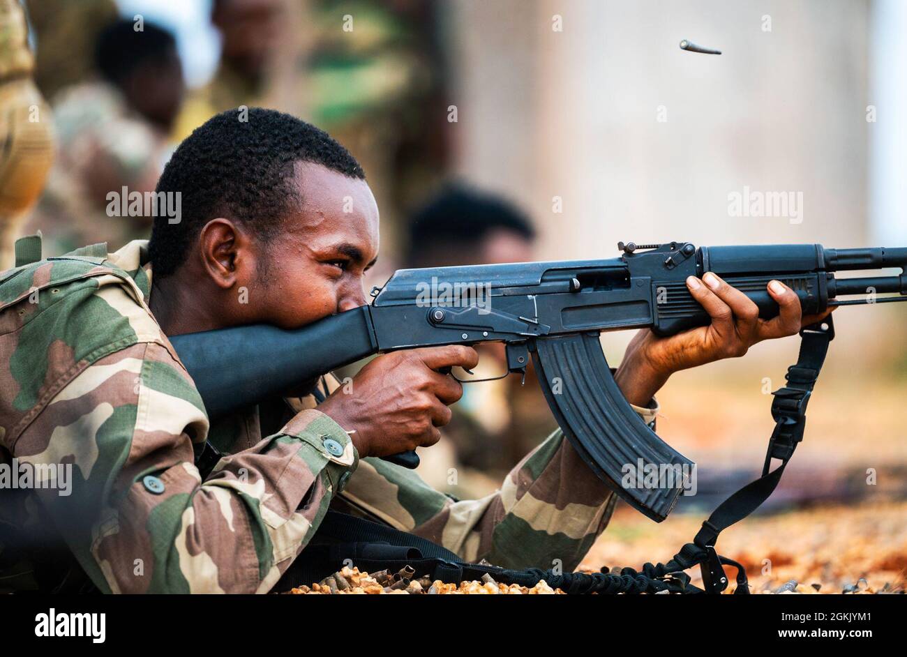 U.S. forces host a range day with the Danab Brigade in Somalia, May 9 ...