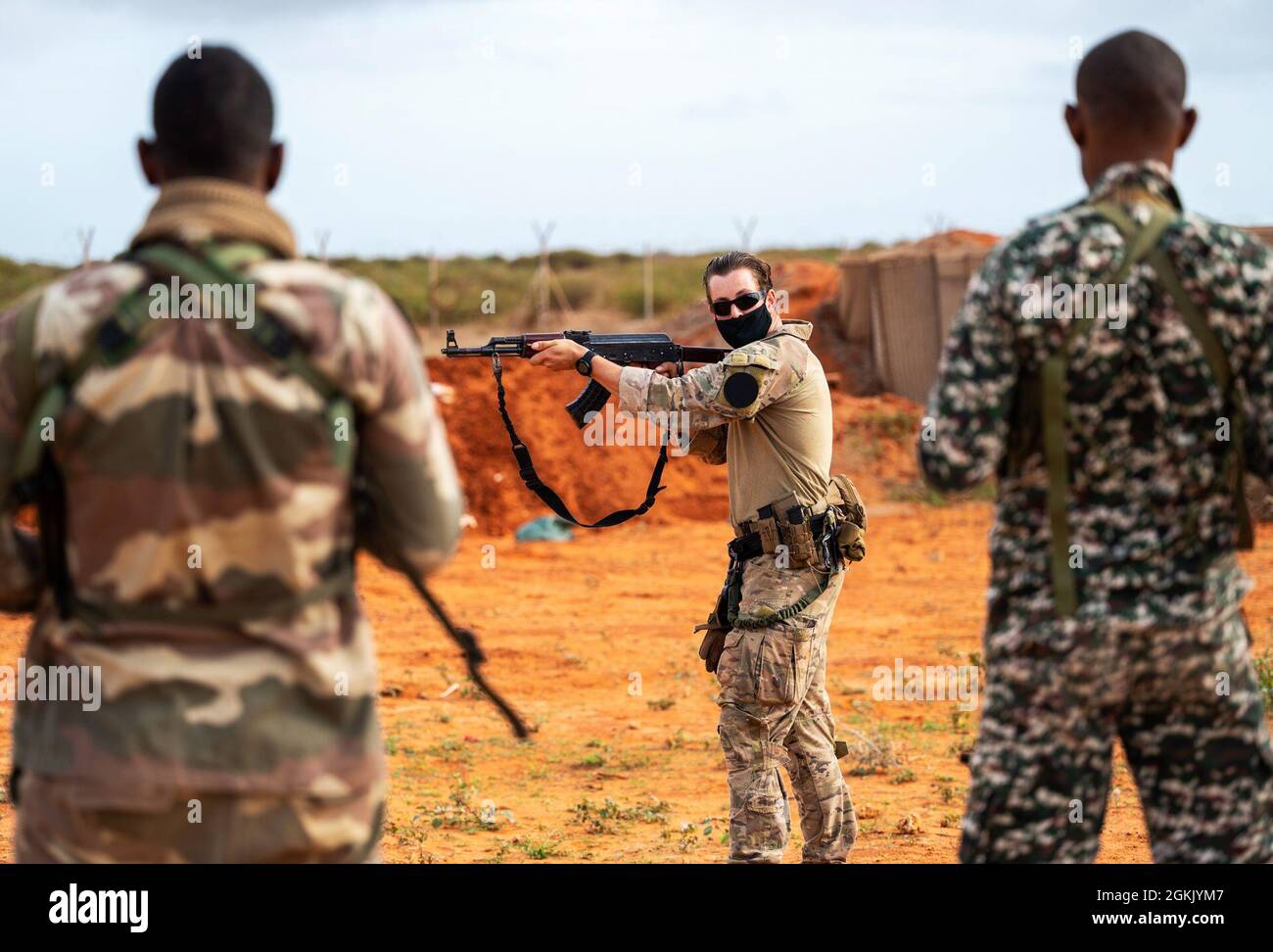 U.S. forces host a range day with the Danab Brigade in Somalia, May 9 ...