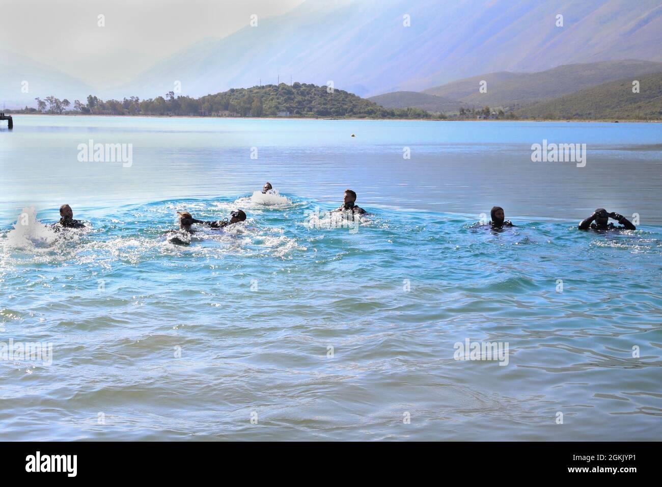 U.S. Army divers from the 86th Engineer Dive Detachment and Albanian ...