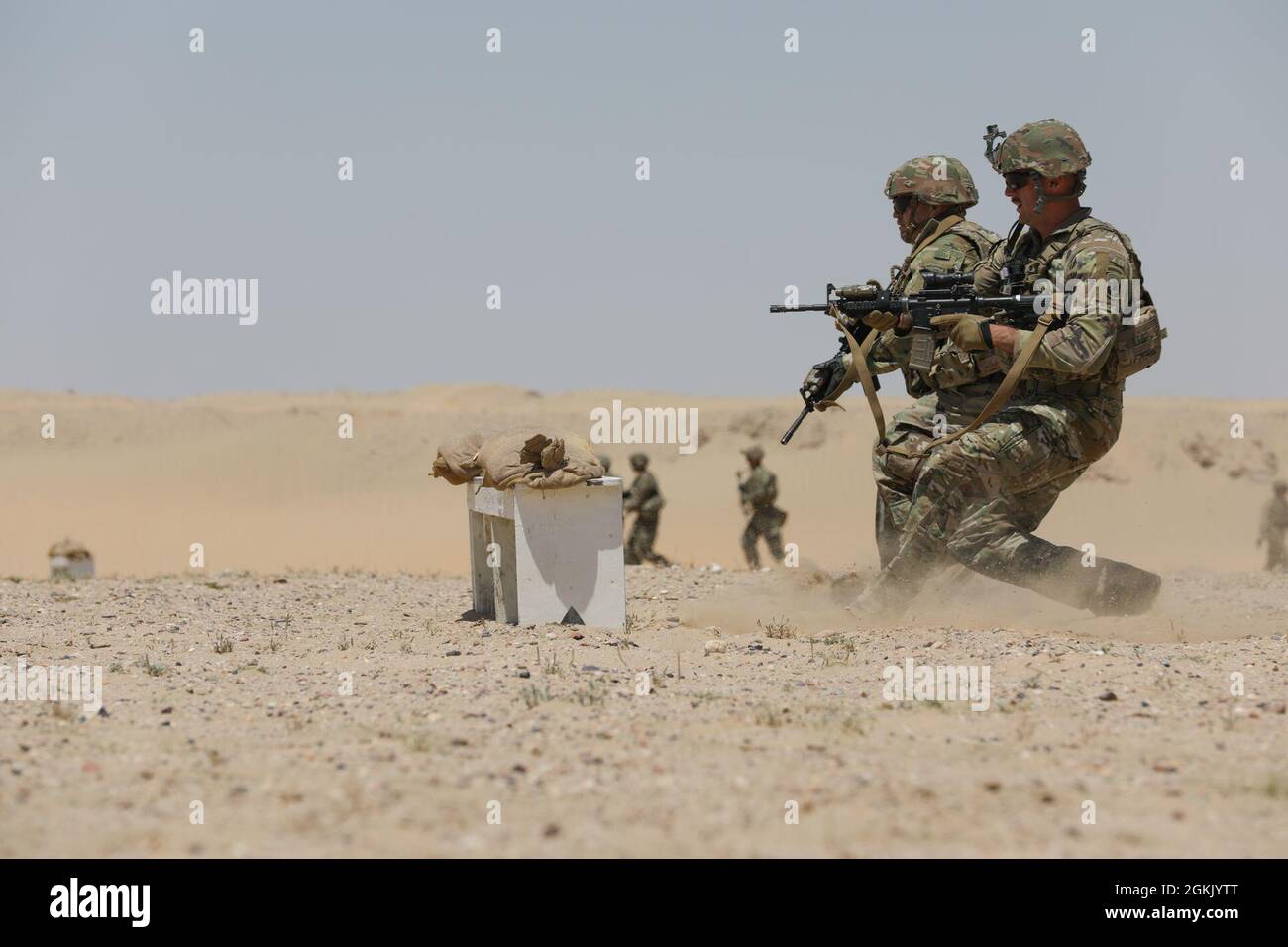U.S. Army Spc. Richard G Olmstead III and Pfc. Zachary LaRose, assigned ...