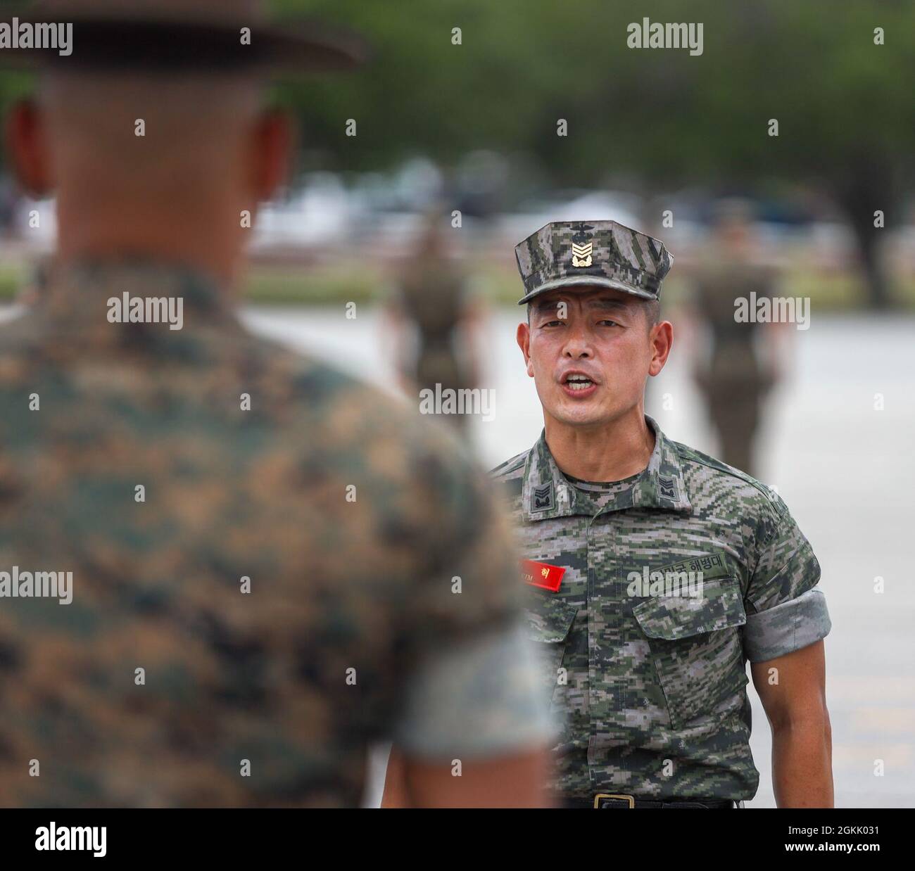 Students with Drill Instructor School, Recruit Training Regiment ...