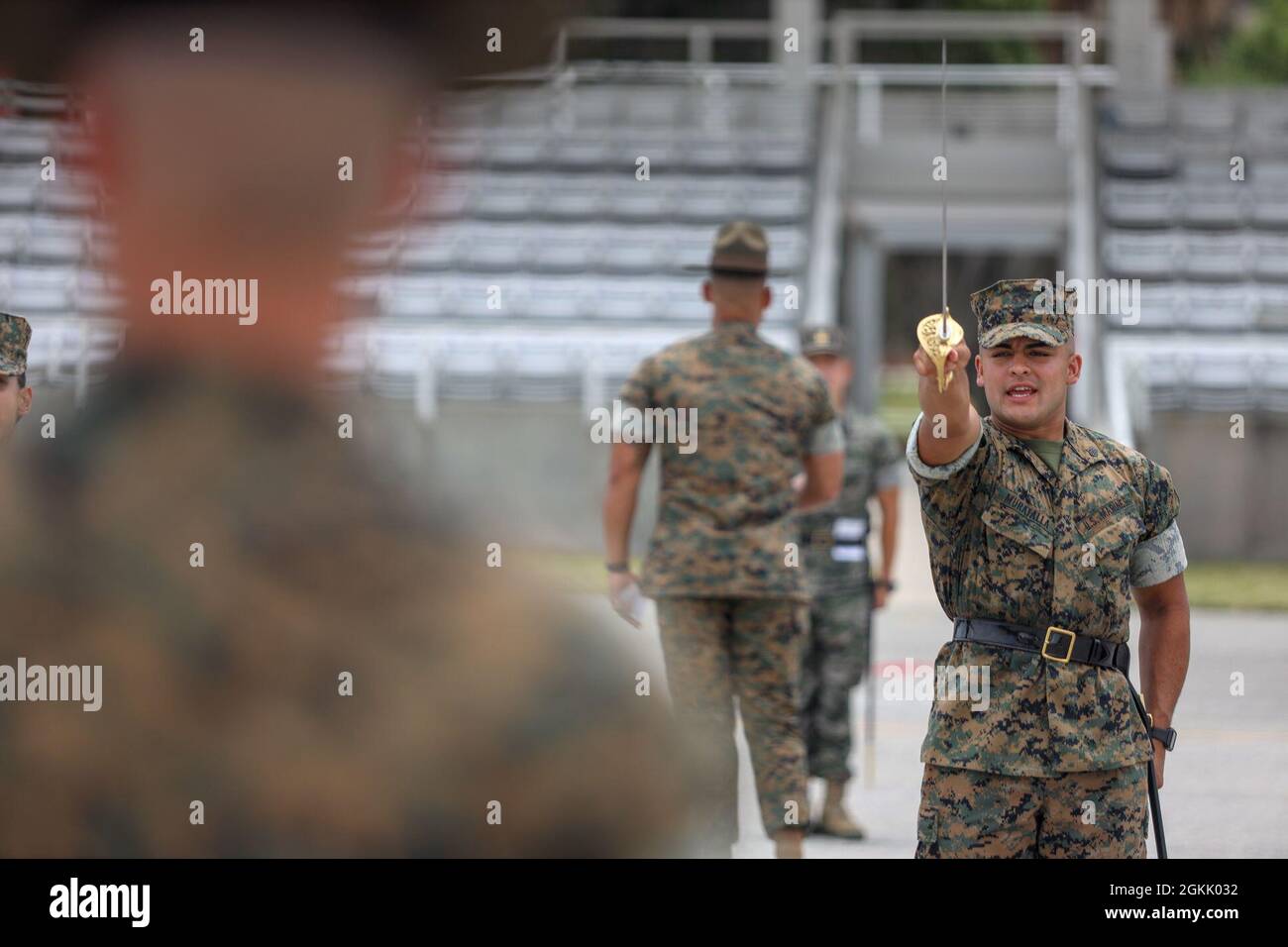 Students with Drill Instructor School, Recruit Training Regiment ...
