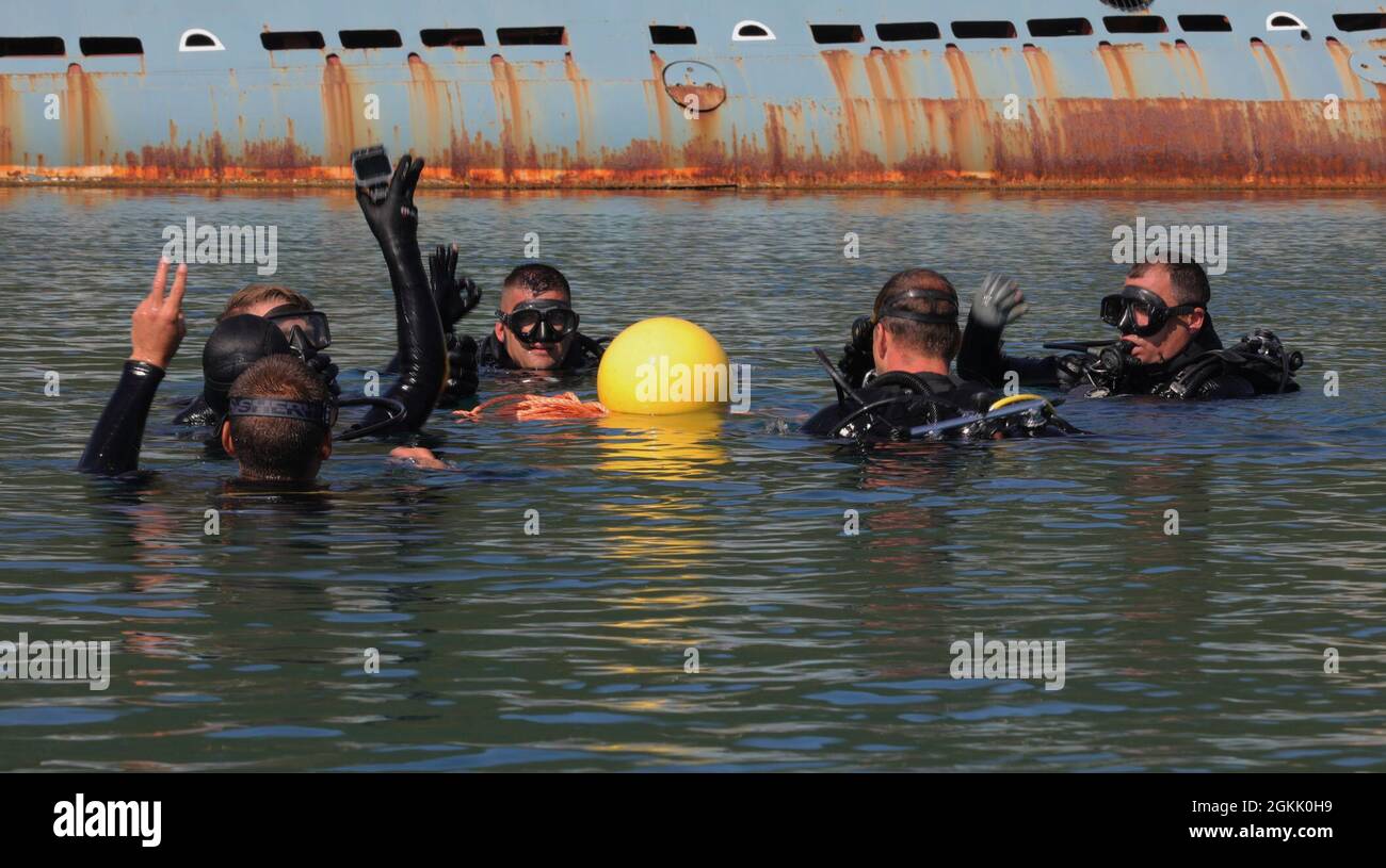 U.S. Army divers and Albania Navy divers conduct joint training ...