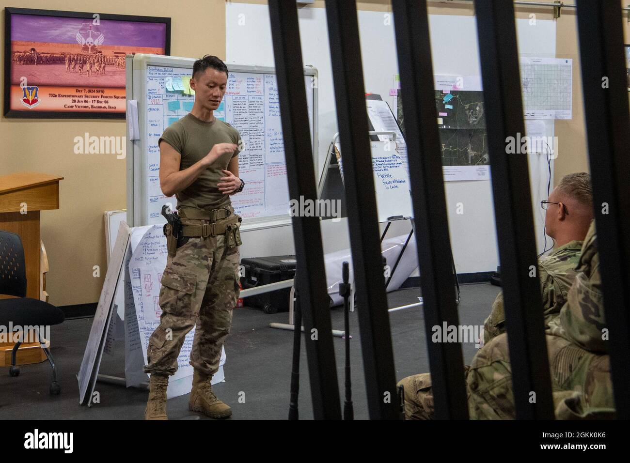 An Airman in the 820th Base Defense Group’s Tactical Leader Course ...
