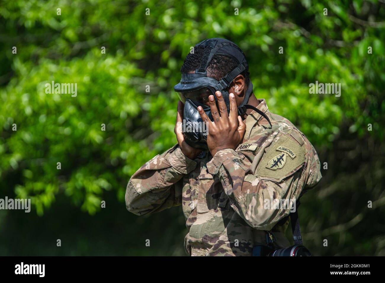 U.S. Army Spc. Ramon Wright, assigned to 3rd Psychological Operations ...