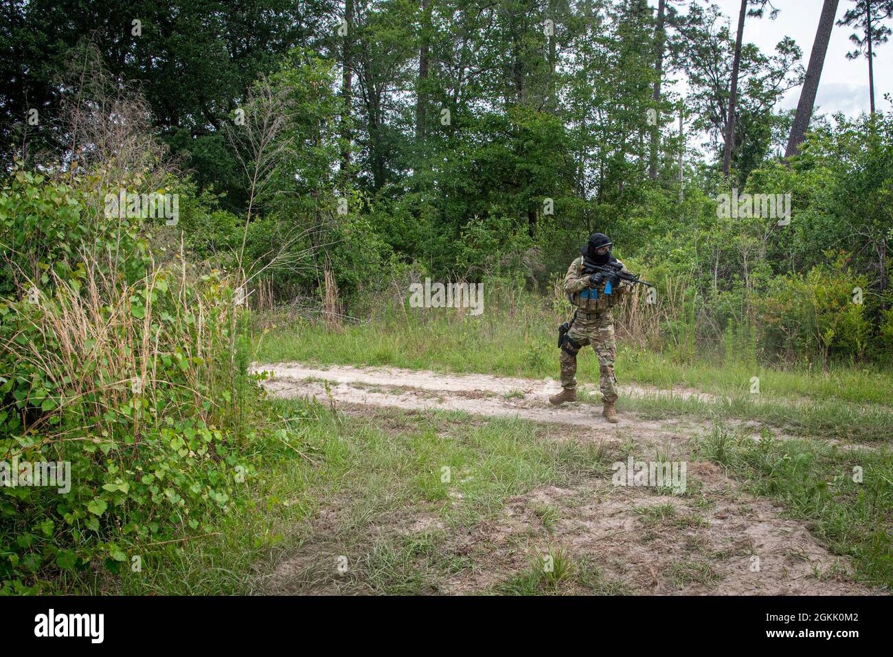 An Airman in the 820th Base Defense Group’s Tactical Leader Course ...