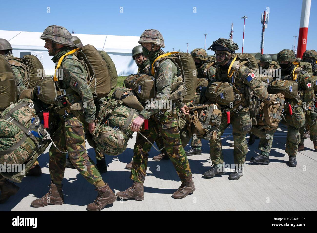 Soldiers from the Netherlands and Germany, attached to Task Force ...