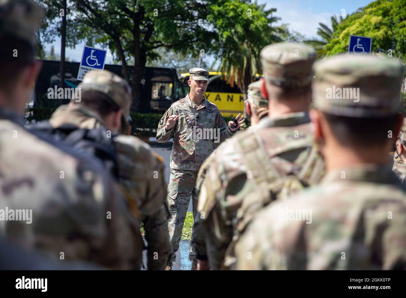 U.S. Army Lt. Col. Buck Carroll, commander of 5th Squadron, 4th Cavalry ...