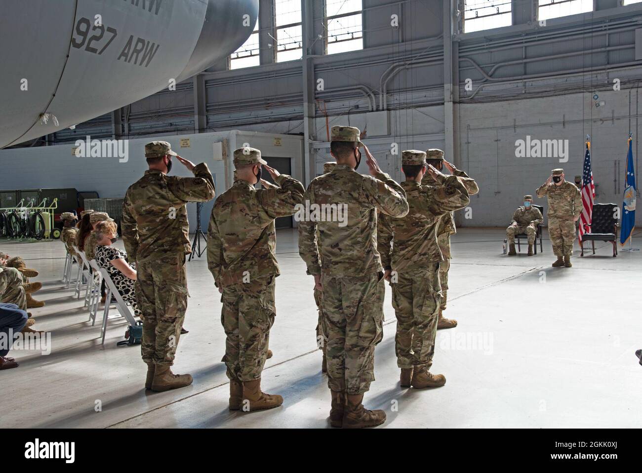 Airmen assigned to the 6th Maintenance Squadron (MXS) render a first ...