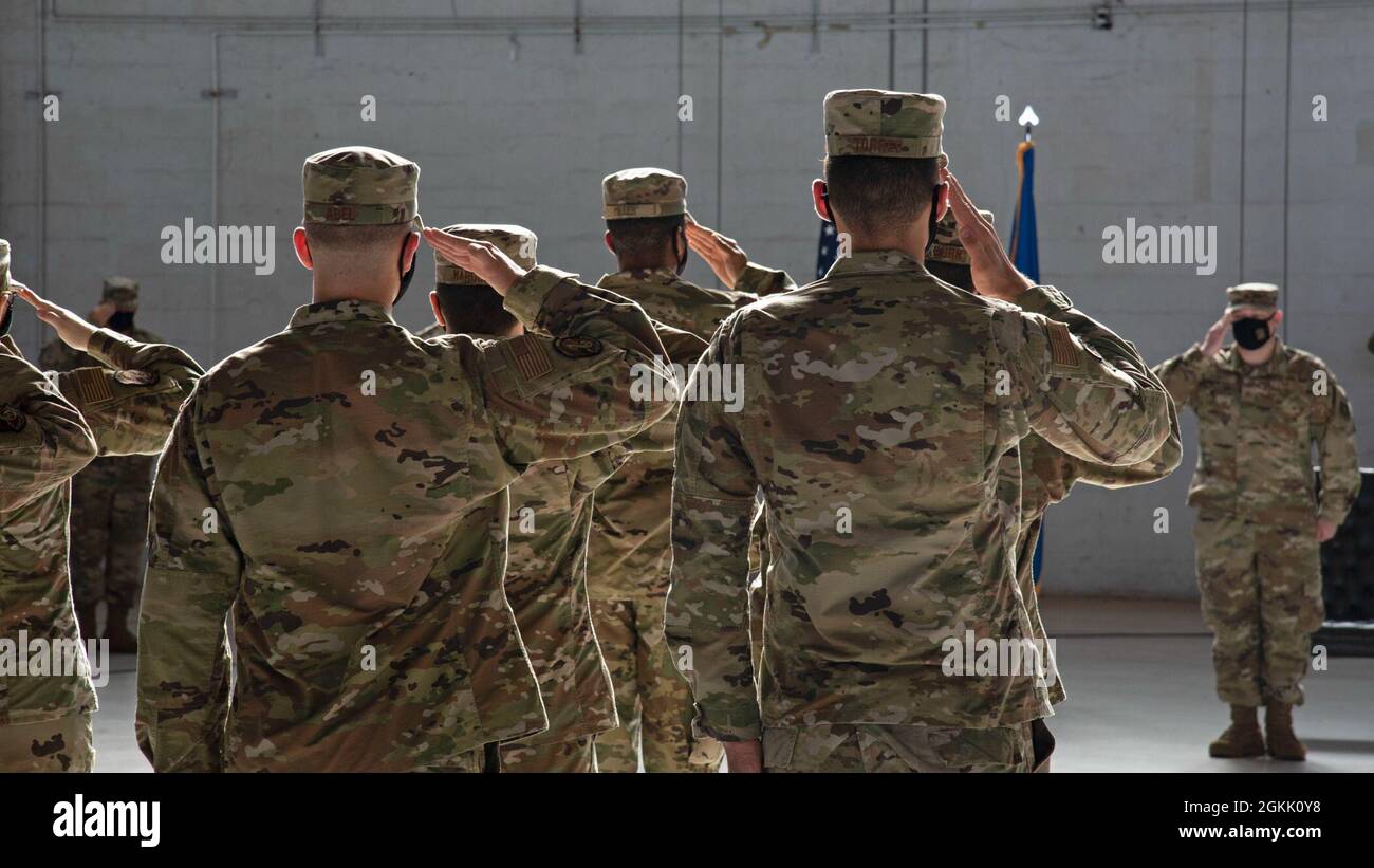 Airmen assigned to the 6th Maintenance Squadron (MXS) render a first ...
