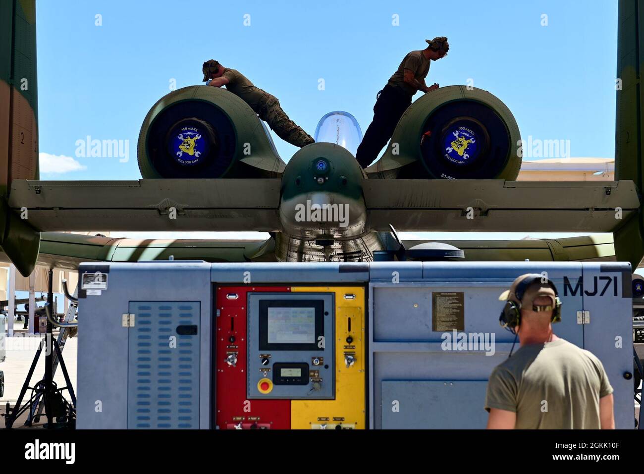 Members of the A-10 Thunderbolt II Demonstration Team perform ...