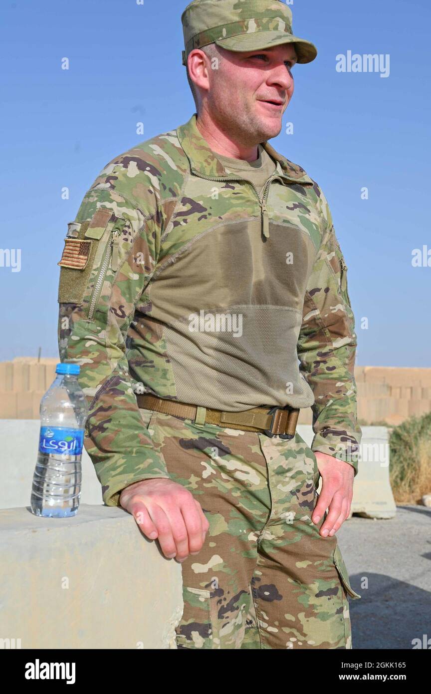 U.S. Air Force Staff Sgt. Sean Frayne, a 332nd AEW Security Forces ...