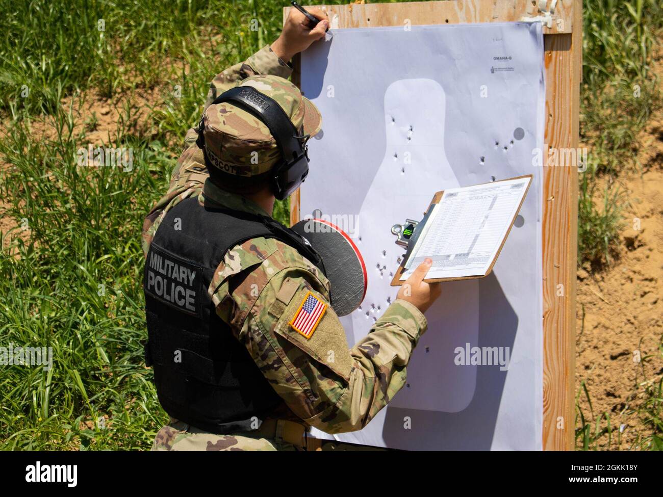 Spc. Kane Tapscott, a military police officer with the 29th Military ...