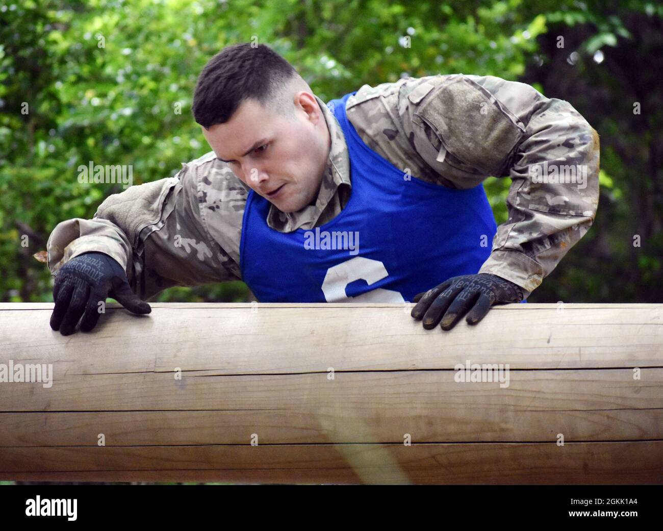 Sgt. Joshua Pastor, assigned to U.S. Army Japan, completes an obstacle ...