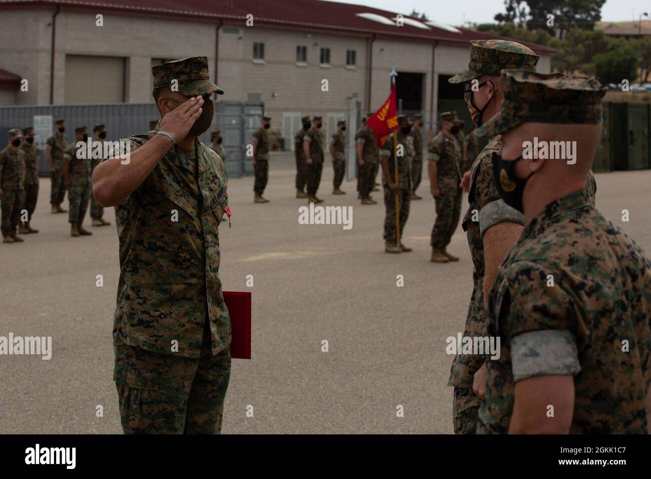 U.S. Marine Corps Gunnery Sgt. Christopher Vogt, with 1st Intelligence ...