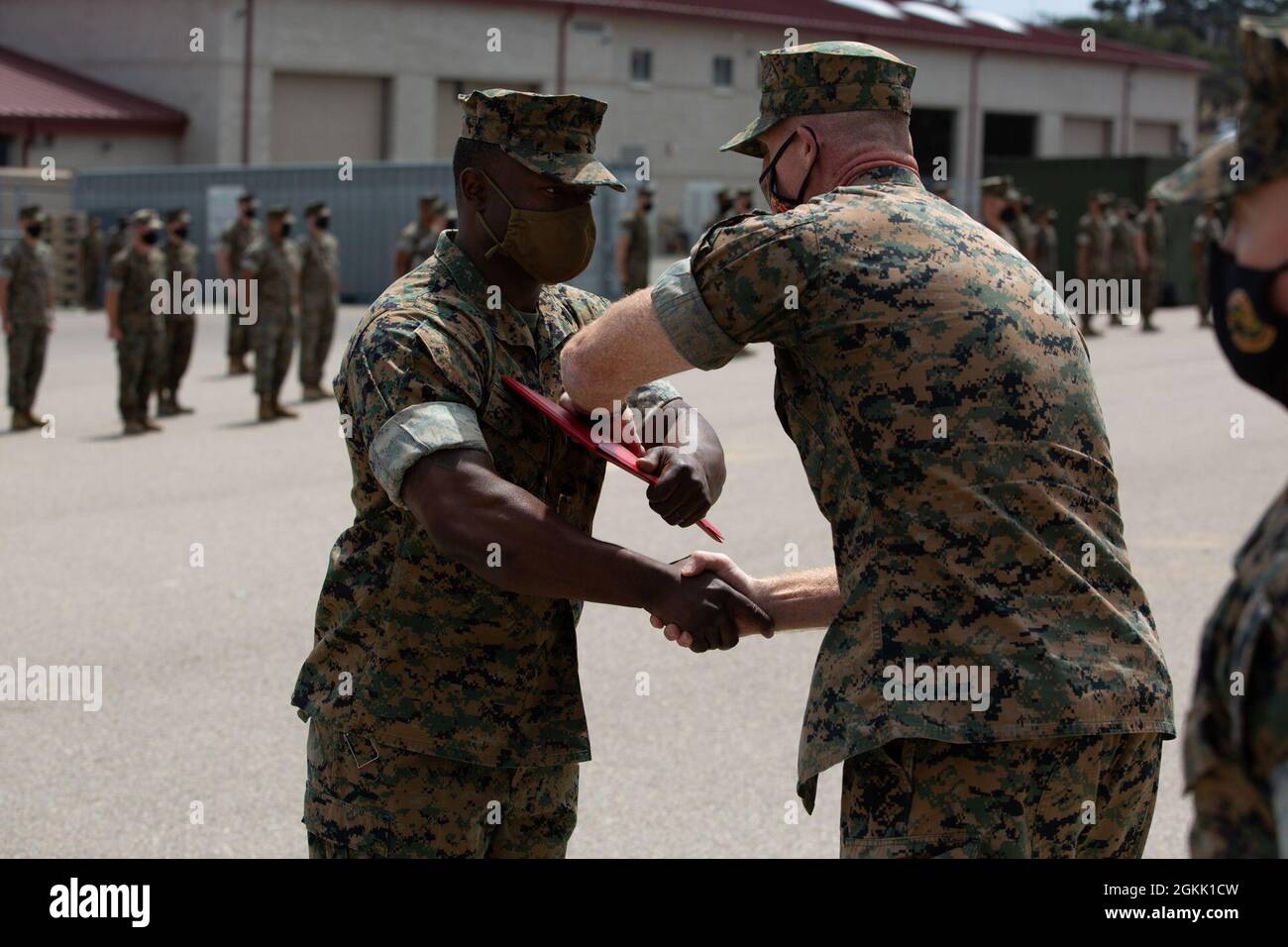 U.S. Marine Corps Gunnery Sgt. Antoine Bailey, with 1st Intelligence ...