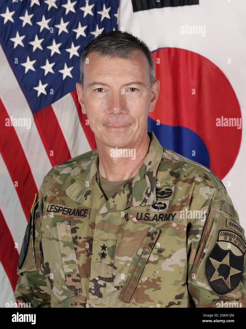 Official photo of Major General Dave Lesperance Stock Photo - Alamy
