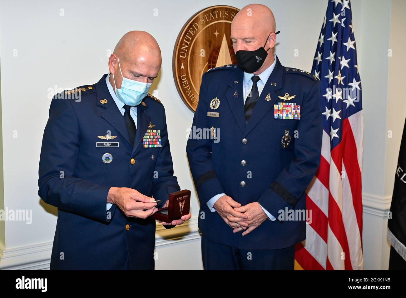 Gen. Ramses Rueda Rueda, commander of the Colombian air force, opens a ...