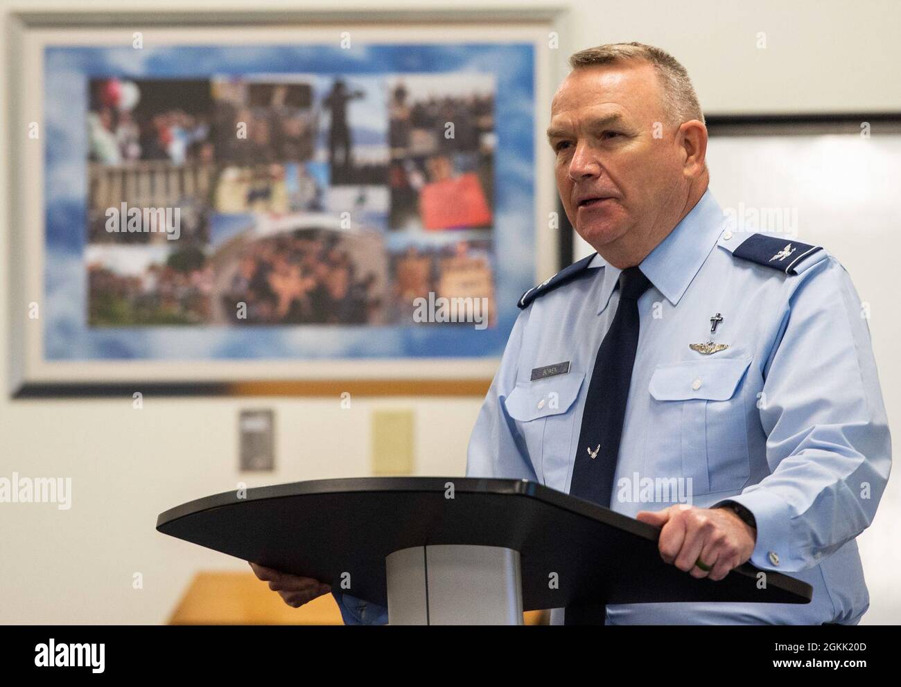 U.S. Air Force Col. Kim Bowen, wing chaplain for the 88th Air Base Wing ...