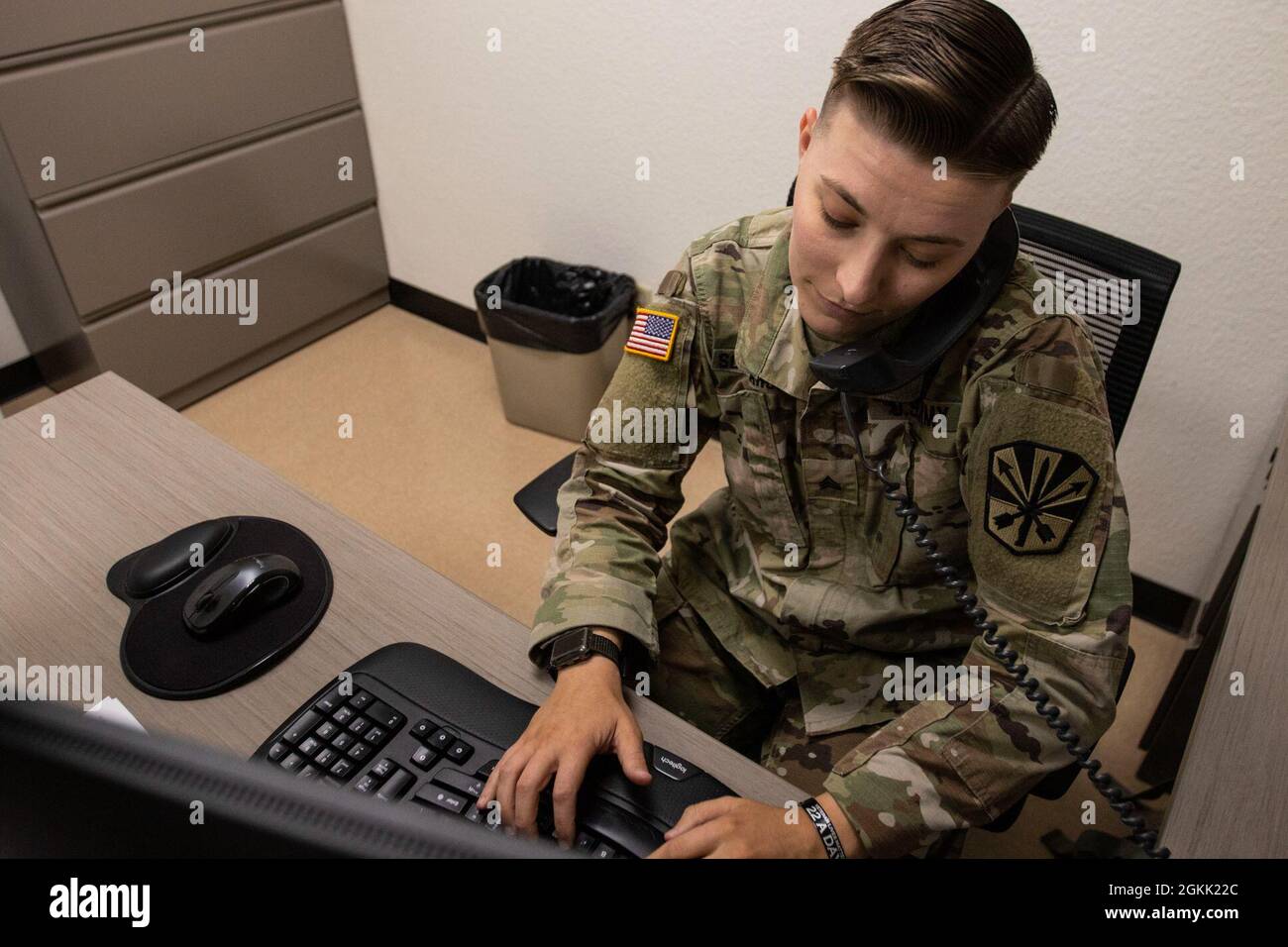 WILCOX, Ariz. -- Sgt. Jacqueline Schamahorn, Task Force Badge, Arizona ...