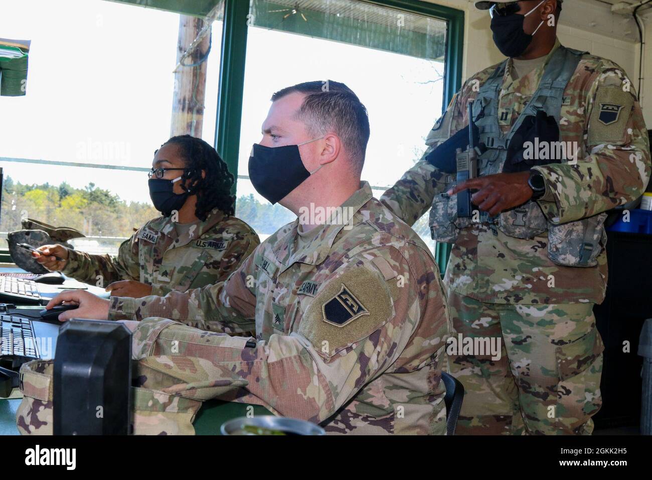 From left, Sgt. Keosha Samuel, Sgt. Zachary Hill and Capt. Tumoqua ...
