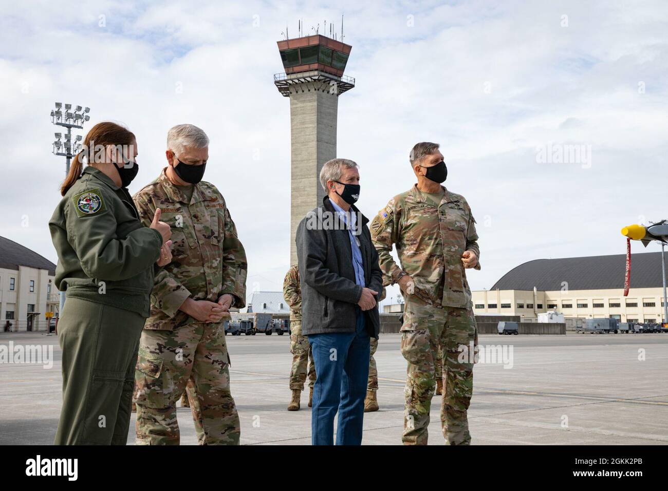 Distinguished visitors, including high-ranking members of the U.S ...