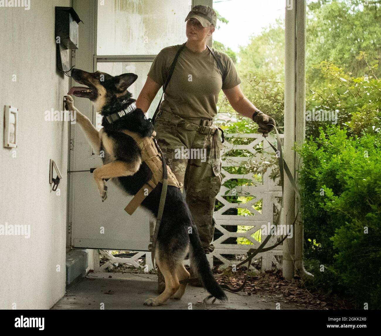 Staff Sgt. Chelsea Boe and Military Working Dog Ajda, 96th Security ...