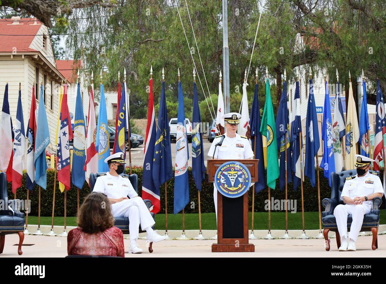 Naval Medical Forces Pacific Commander Rear Adm. Tim Weber presides ...