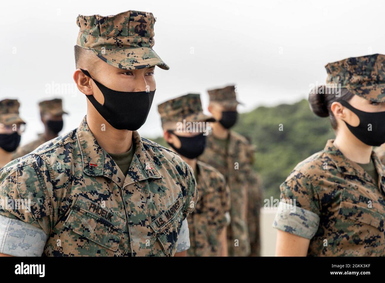 U.S. Marine Corps Chief Warrant Officer 3 Sambo Phoeuk, the temporary ...