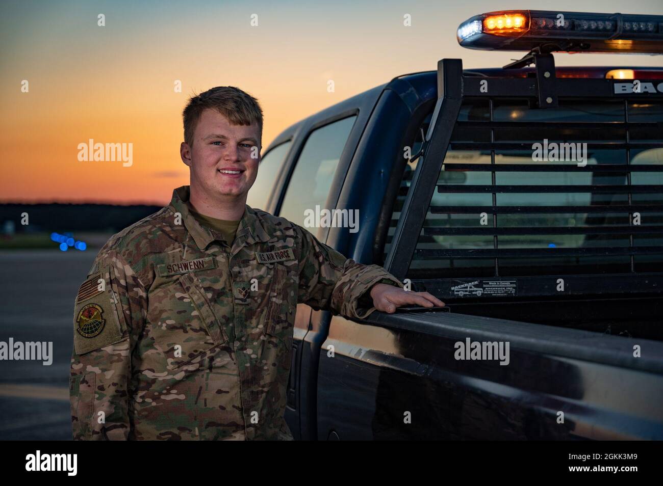 U.S. Air Force Senior Airman Kevin Schwenn, 633rd Civil Engineering ...