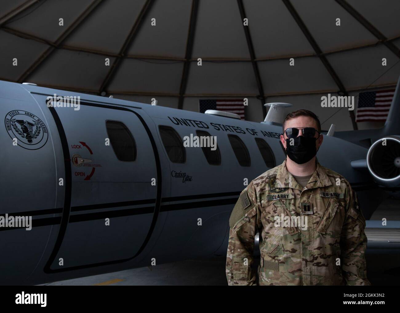 U.S. Army Capt. Jason Clarry, UC-35 Regional Flight Center commander ...