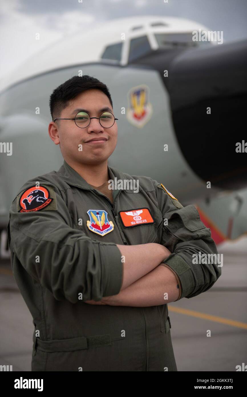 Senior Airman Weiss Kyr, 338th Combat Training Squadron, poses for a ...