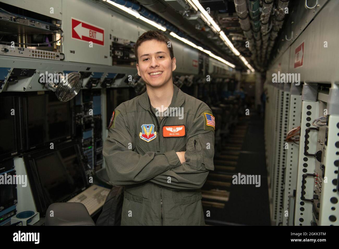 Senior Airman Eli Vigil, 338th Combat Training Squadron, poses for a ...
