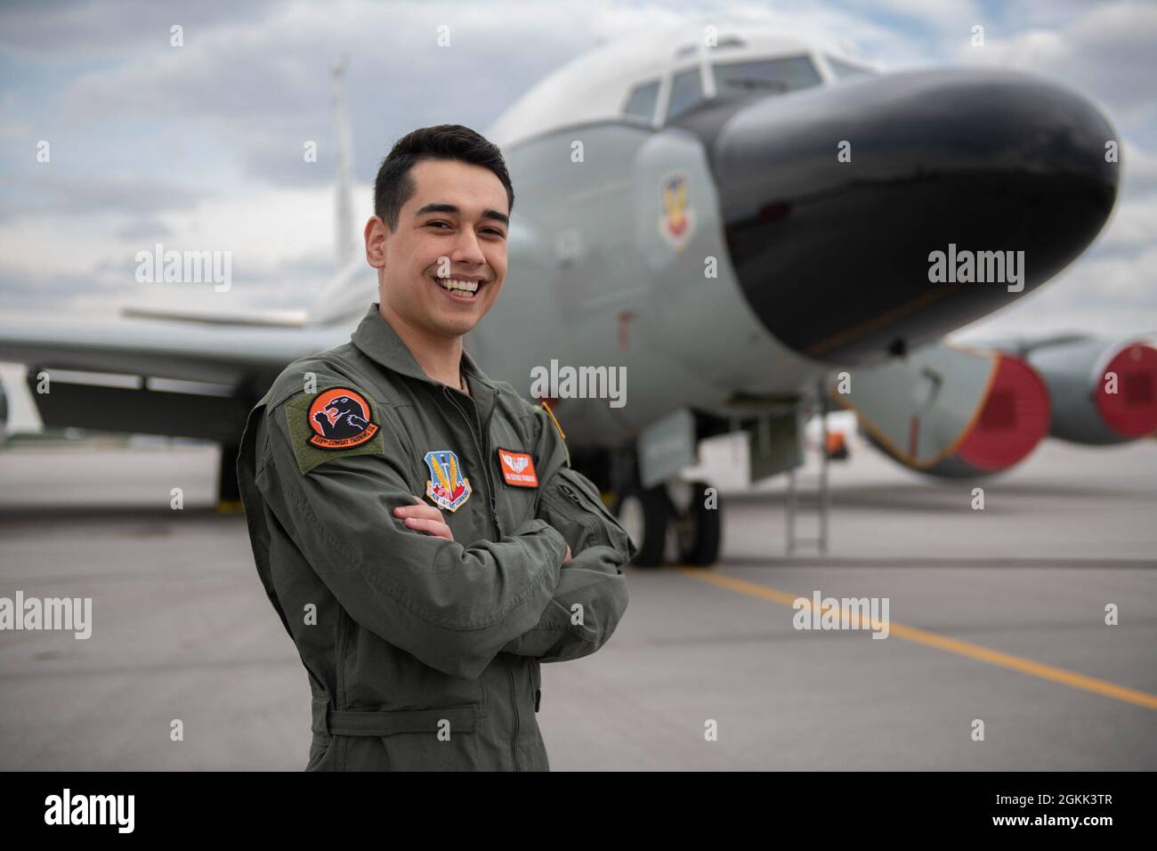 Senior Airman Stephen Trumbach, 338th Combat Training Squadron, poses ...