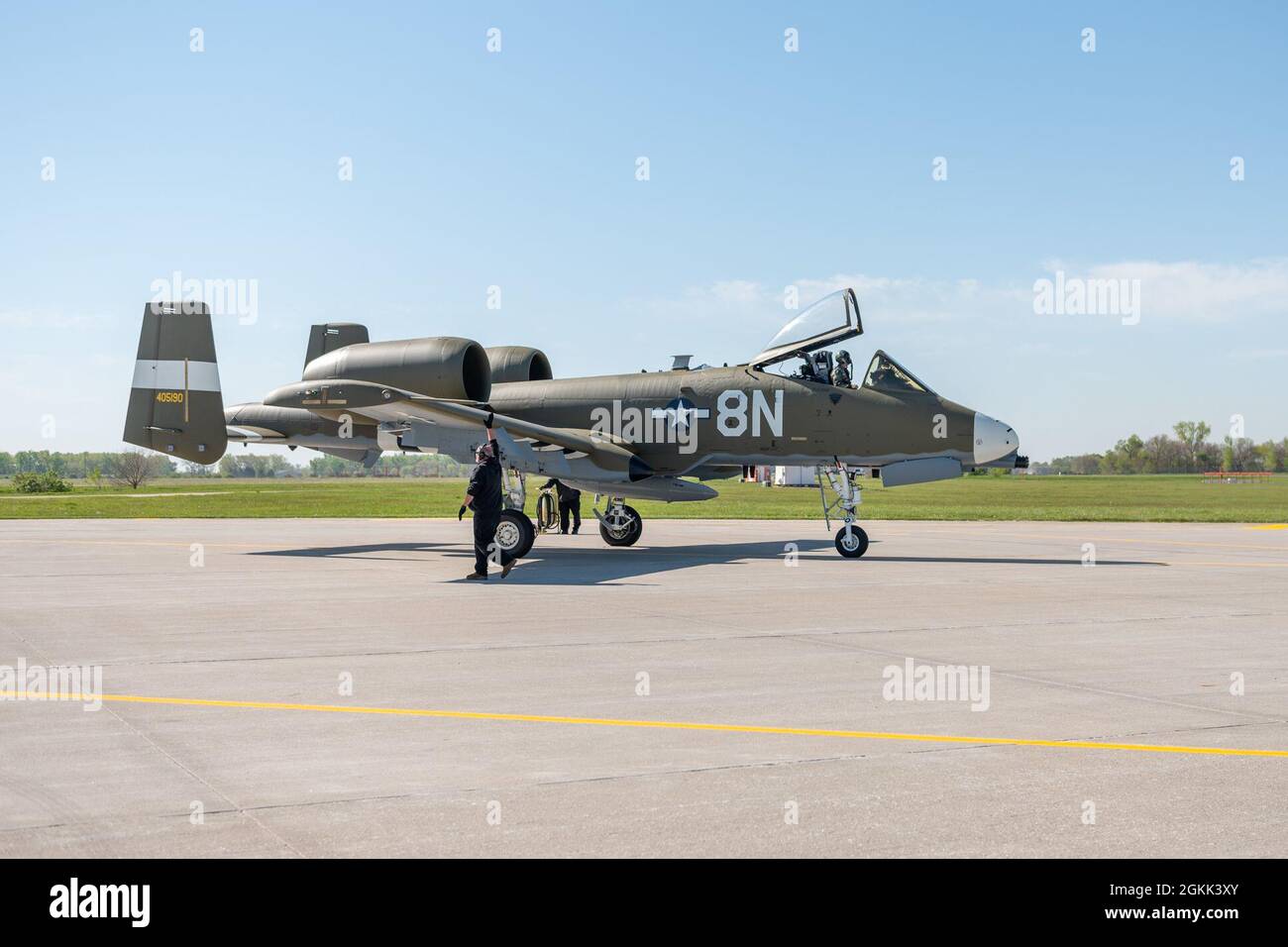 A pilot with the 190th Fighter Squadron, 124th Fighter Wing, Boise ...