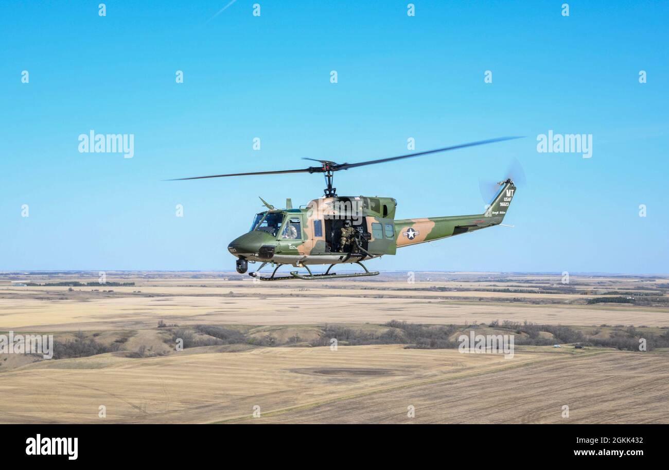 The 54th Helicopter squadron flies the UH-1N Huey on Minot Air Force ...