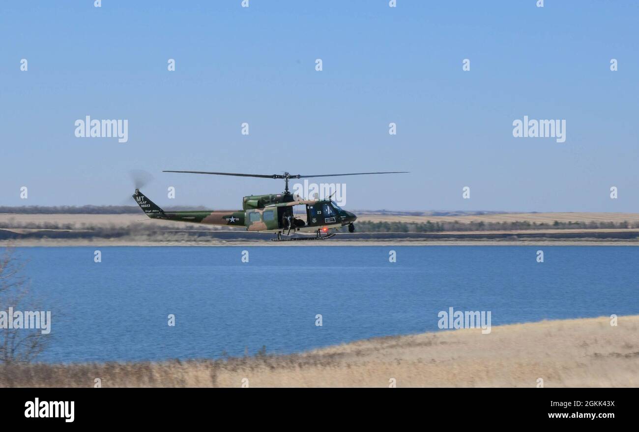 The 54th Helicopter squadron flies the UH-1N Huey on Minot Air Force ...