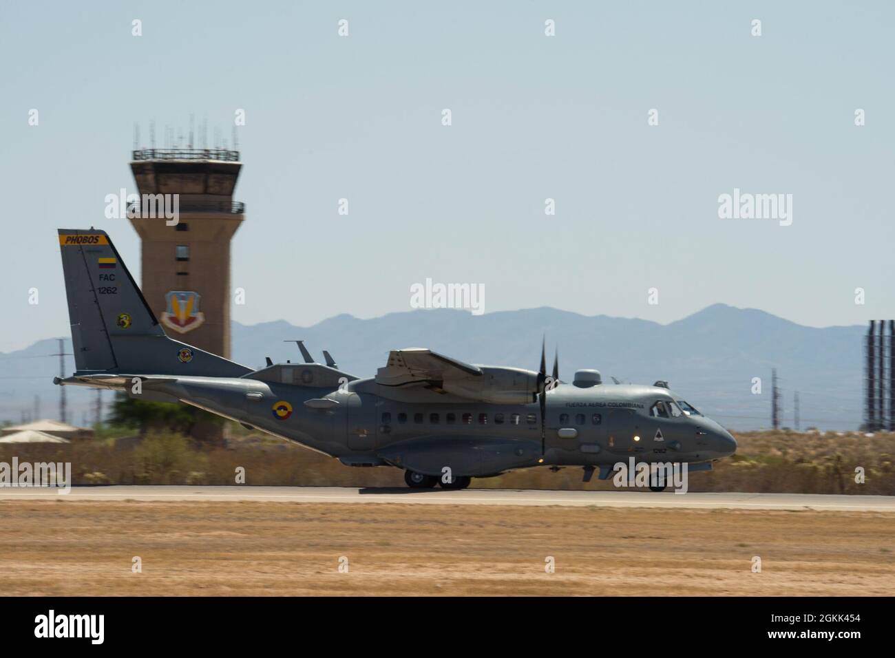 Colombian Air Force ECN-235 aircraft takes off during Red Flag-Rescue ...
