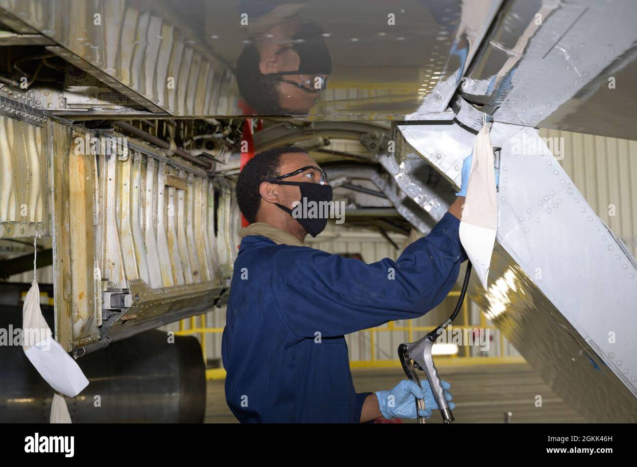 U.S. Air Force Senior Airman Khalid Lucas, a maintainer with the 461st ...