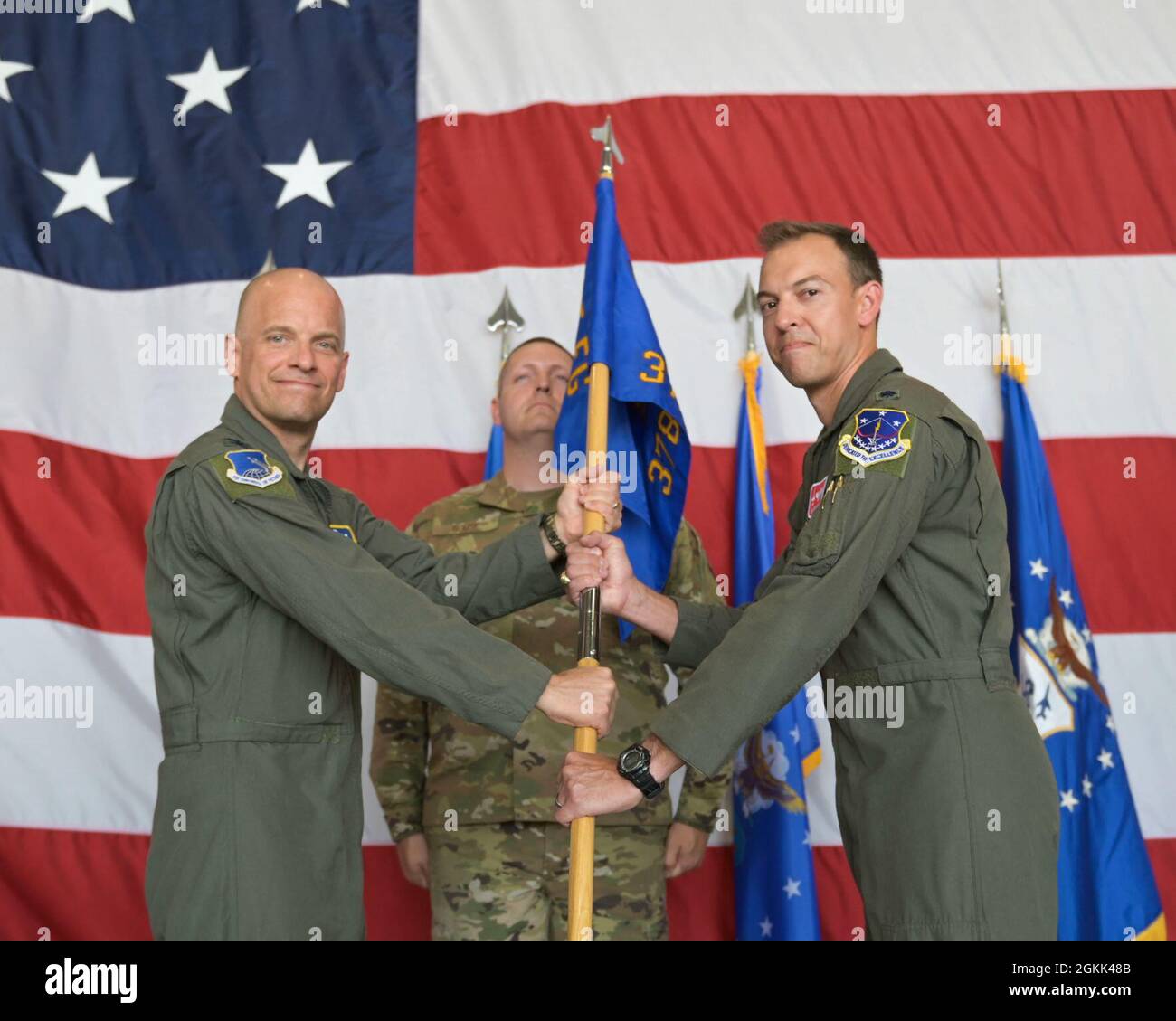 U.S. Air Force Col. Mark Massaro, the commander of the 495th Fighter Group, Shaw Air Force Base ...