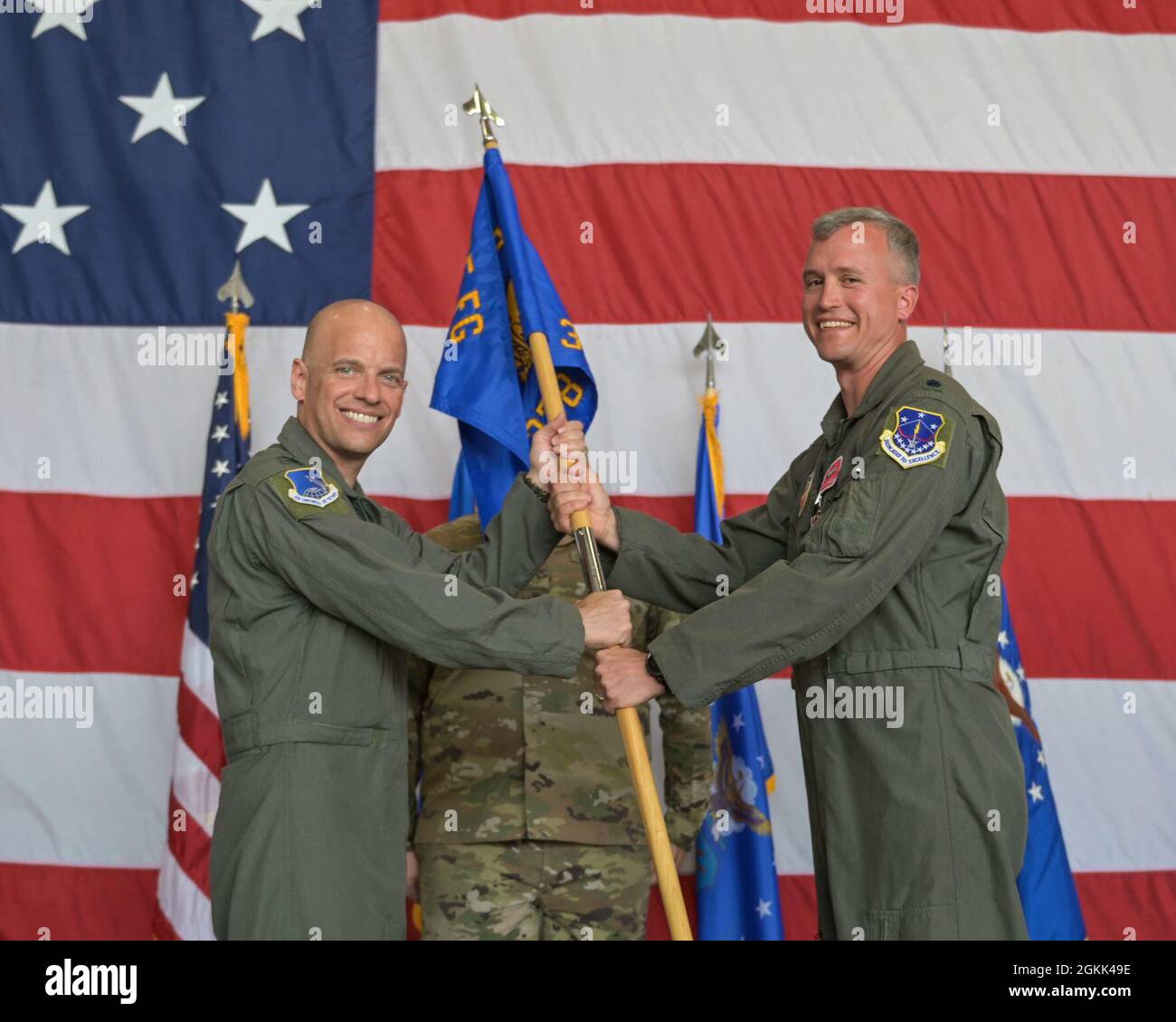 U.S. Air Force Lt. Col. Scott Johnson, the commander of the 378th ...