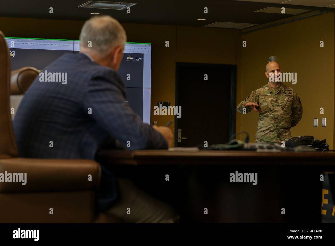 Sgt. Maj. Luke Blum, senior enlisted leader of the U.S. Army Combat ...