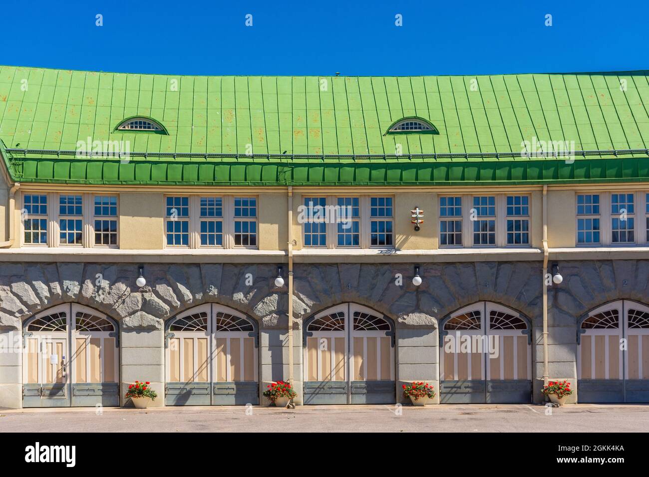 Old fire brigade building in Tampere Finland Stock Photo - Alamy