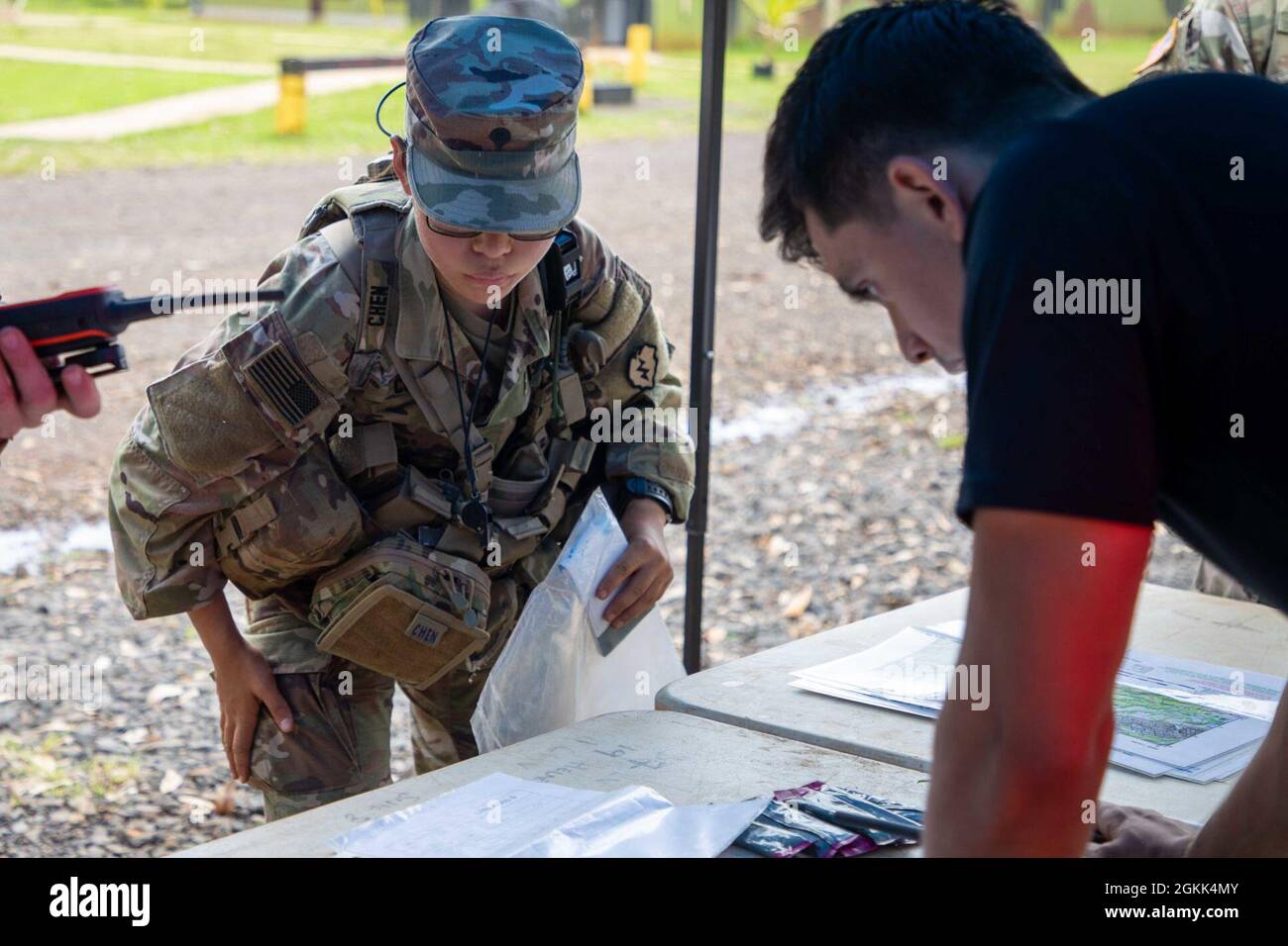 Spc. Tracy Chen, assigned to 325th Brigade Support Battalion, 3rd ...