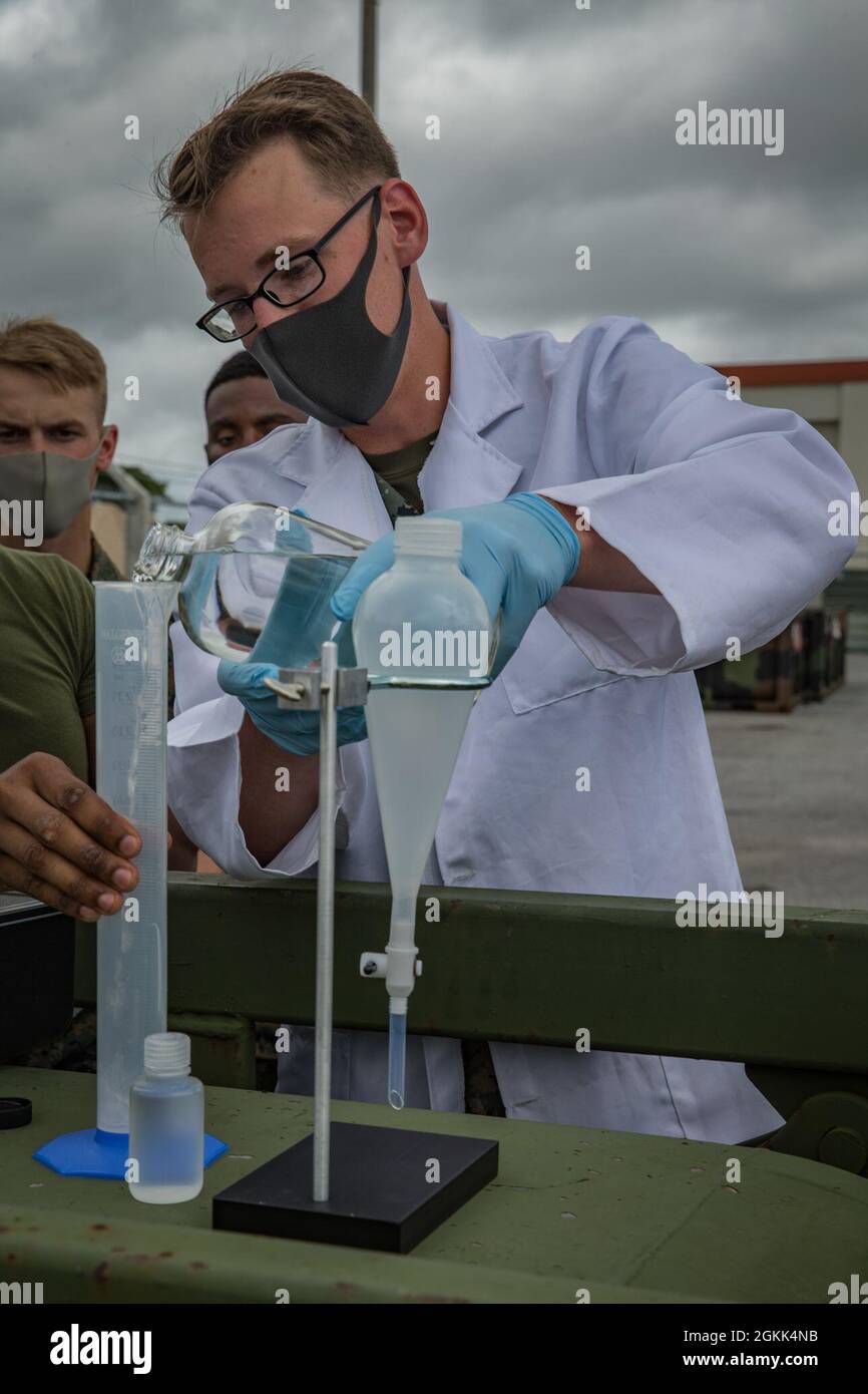 U.S. Marine Corps Lance Cpl. Cole Kessinger, a bulk fuel specialist ...